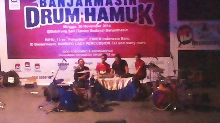 Drum Hamuk di Taman Budaya - Banjarmasinpost.co.id