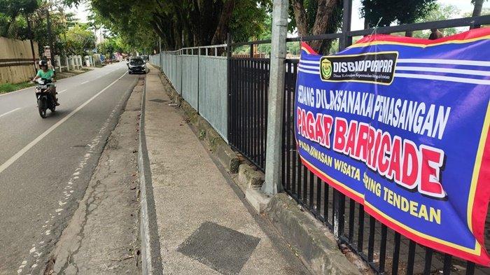 Pemko Banjarmasin Pagar Besi Siring di Jalan Piere Tendean, Ini ...