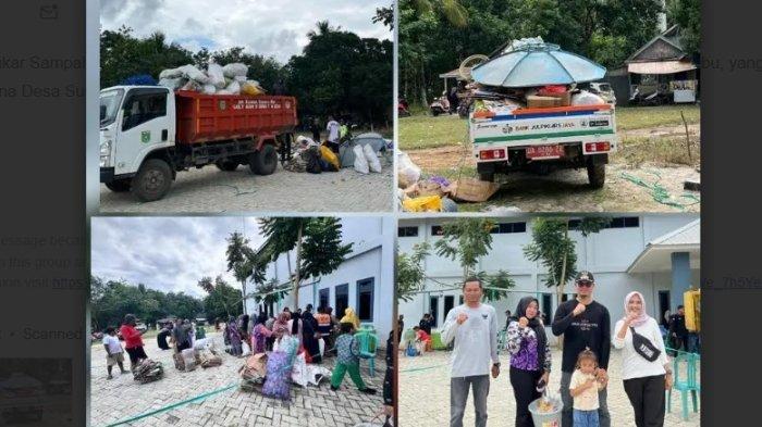 Tukar Sampah dengan Sembako di Desa Sungai Dua Tanahbumbu, Terkumpul 3,6 Ton Sampah ...