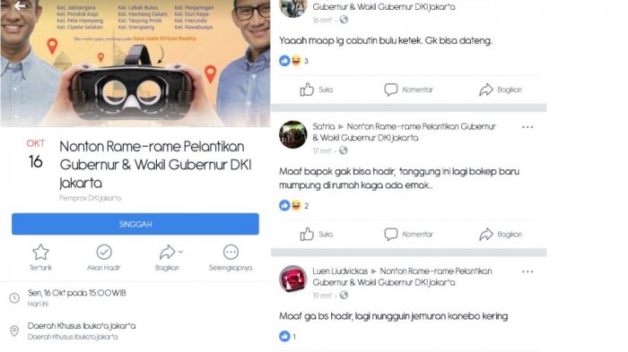 Nyabut Bulu Ketek Sampai Nonton Bokep Alasan Warga Tak Datang ke Pelantikan Anies-Sandi ...