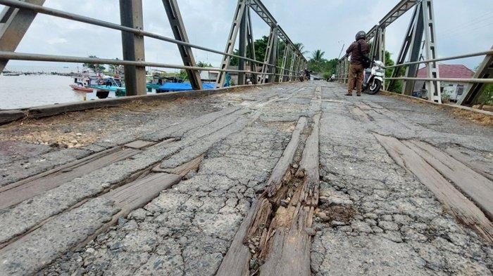 Kerusakan Jembatan Kuala Tambangan Tala Direhab Tahun Depan, Anggarannya Capai Rp 18 Miliar ...
