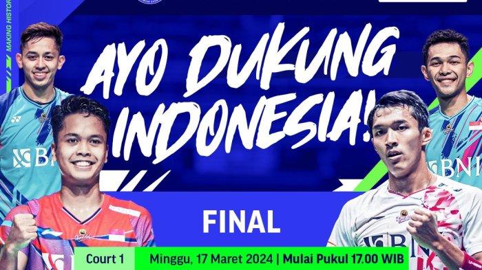 SESAAT LAGI Live iNews TV! Link Streaming Jojo vs Ginting Final All England 2024 di TV Online ...
