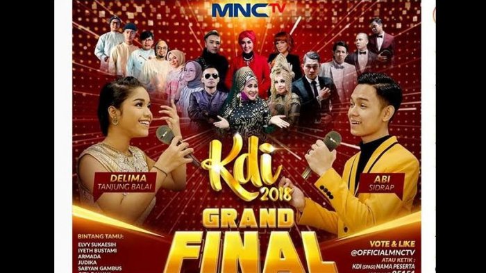 Live Streaming Grand Final KDI 2018 Di MNC TV, Pemenangnya Delima KDI ...