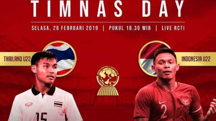 LINK Live Streaming RCTI Timnas U-22 Indonesia vs Thailand di Piala AFF U-22 2019 Malam Ini ...