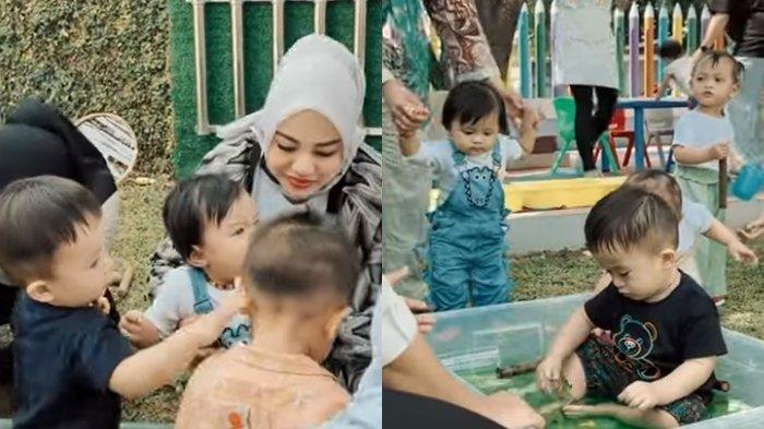 Perlakuan Ameena ke Baby Adzam yang Kini Satu Sekolah, Anak Aurel ...