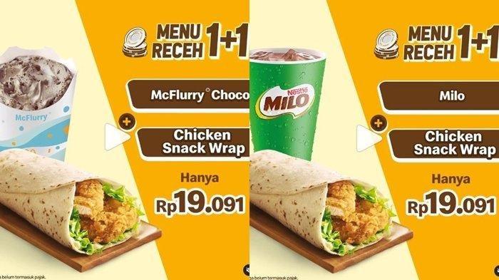 Menu Receh Promo McD Rabu 22 Februari 2023, Chicken Snack Wrap dan ...