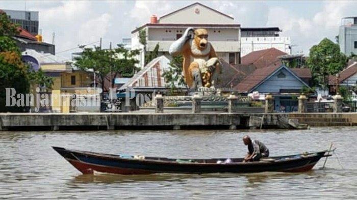 Patung Bekantan di Kota Banjarmasin Jadi Ikon Layaknya Merlion - Banjarmasinpost.co.id