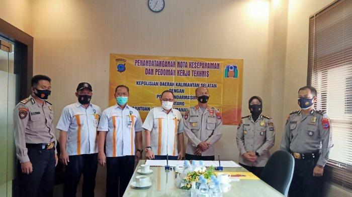 Pamobvit Polda Kalsel Back Up Pengamanan Instalasi PDAM Bandarmasih ...