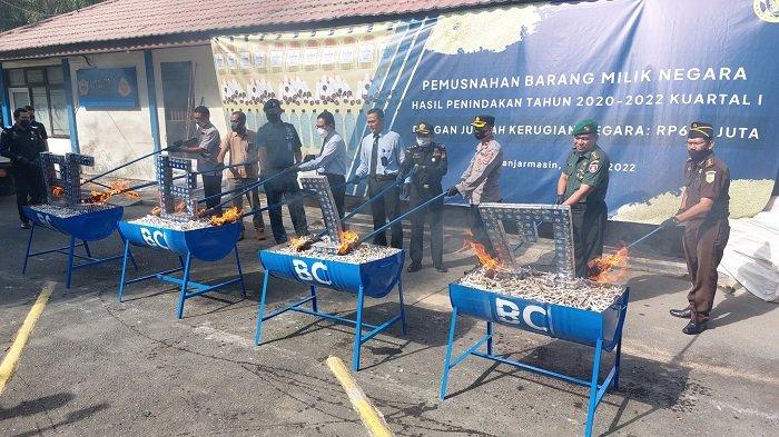 Musnahkan Rokok dan Miras Ilegal, Bea Cukai Banjarmasin Ungkap Modus Masuk ke Banjarmasin ...