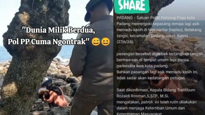 Asyik Bercumbu di Pinggir Pantai, Pasangan di Padang Tak Sadar Dipantau ...