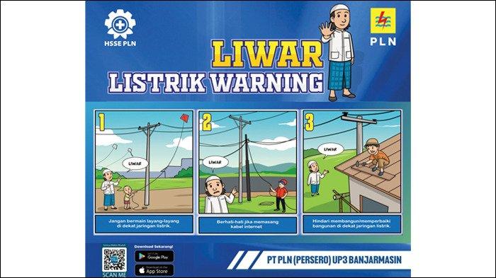 LIWAR, Peringatan Bahaya Listrik untuk Warga - Banjarmasinpost.co.id