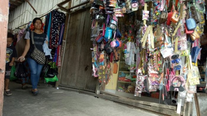 Begini Kondisi Pasar Rawasari Banjarmasin, Sebagian Bangunan Miring ...