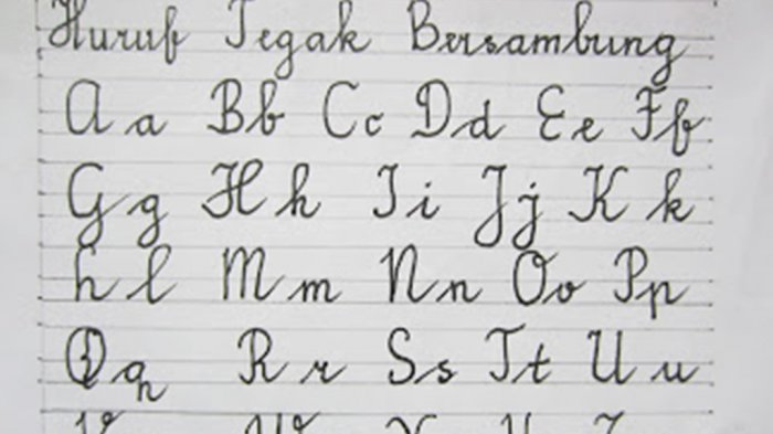 Ternyata Belajar Menulis Huruf Tegak Bersambung Punya Beberapa Manfaat Ini - Banjarmasinpost.co.id
