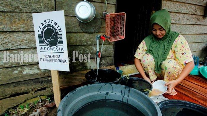 Warga di Kabupaten Kotabaru Ini Manfaatkan Sumber Air di Bekas Tambang - Banjarmasinpost.co.id