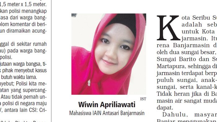 Kata Siapa Air Itu Murah - Banjarmasinpost.co.id