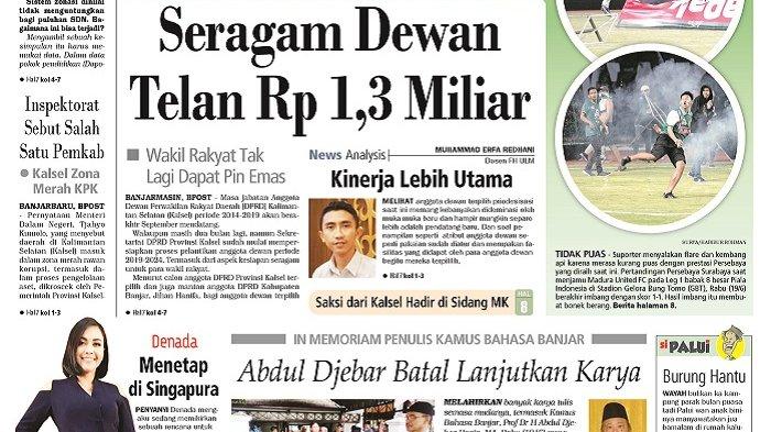 Seragam Dewan Telan Rp1,3 Miliar, Dosen FH ULM Muhammad Erfa Redhani ...