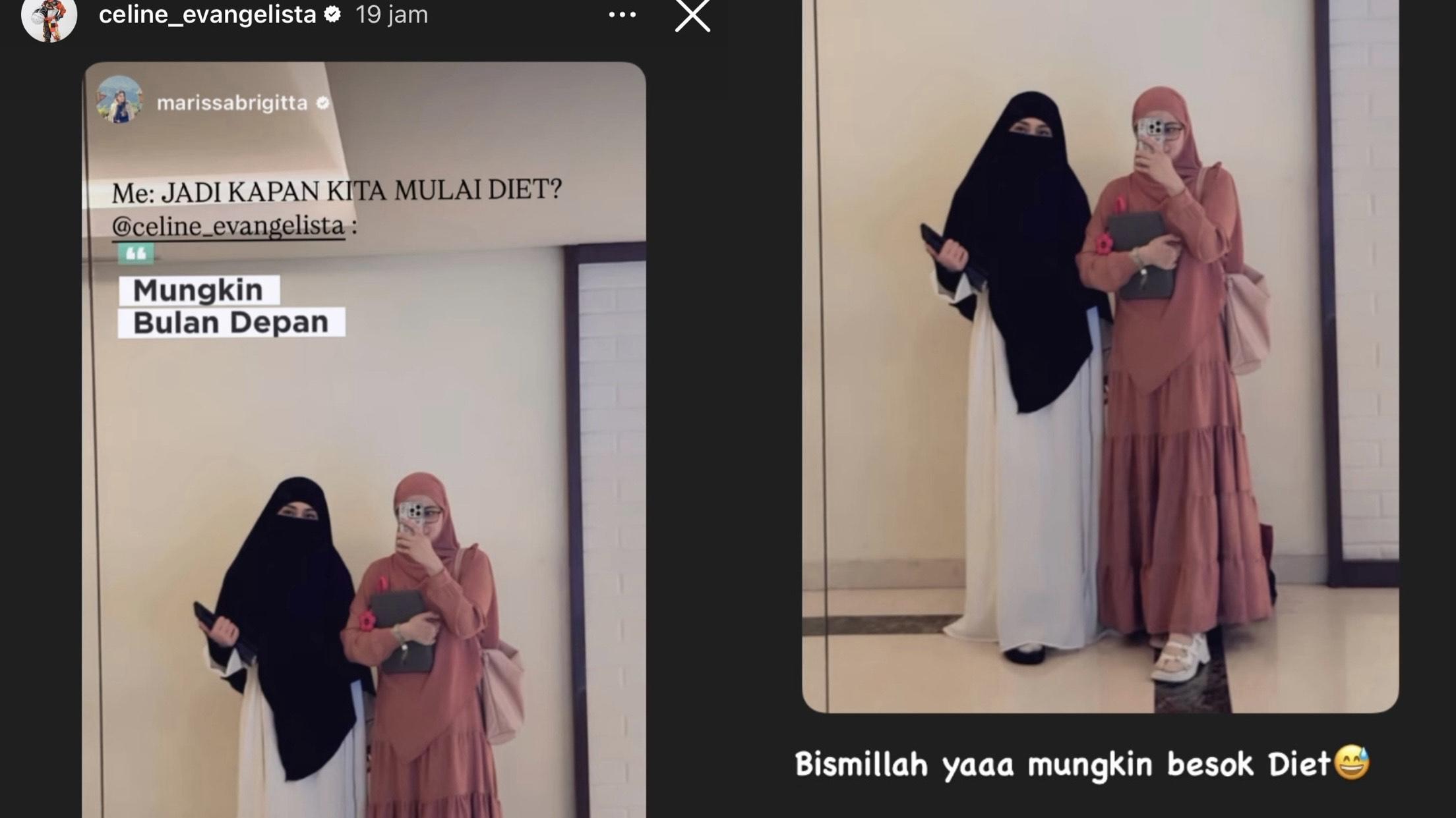 Perubahan Tubuh Celine Evangelista Usai Hijrah Diungkap Marissa ...