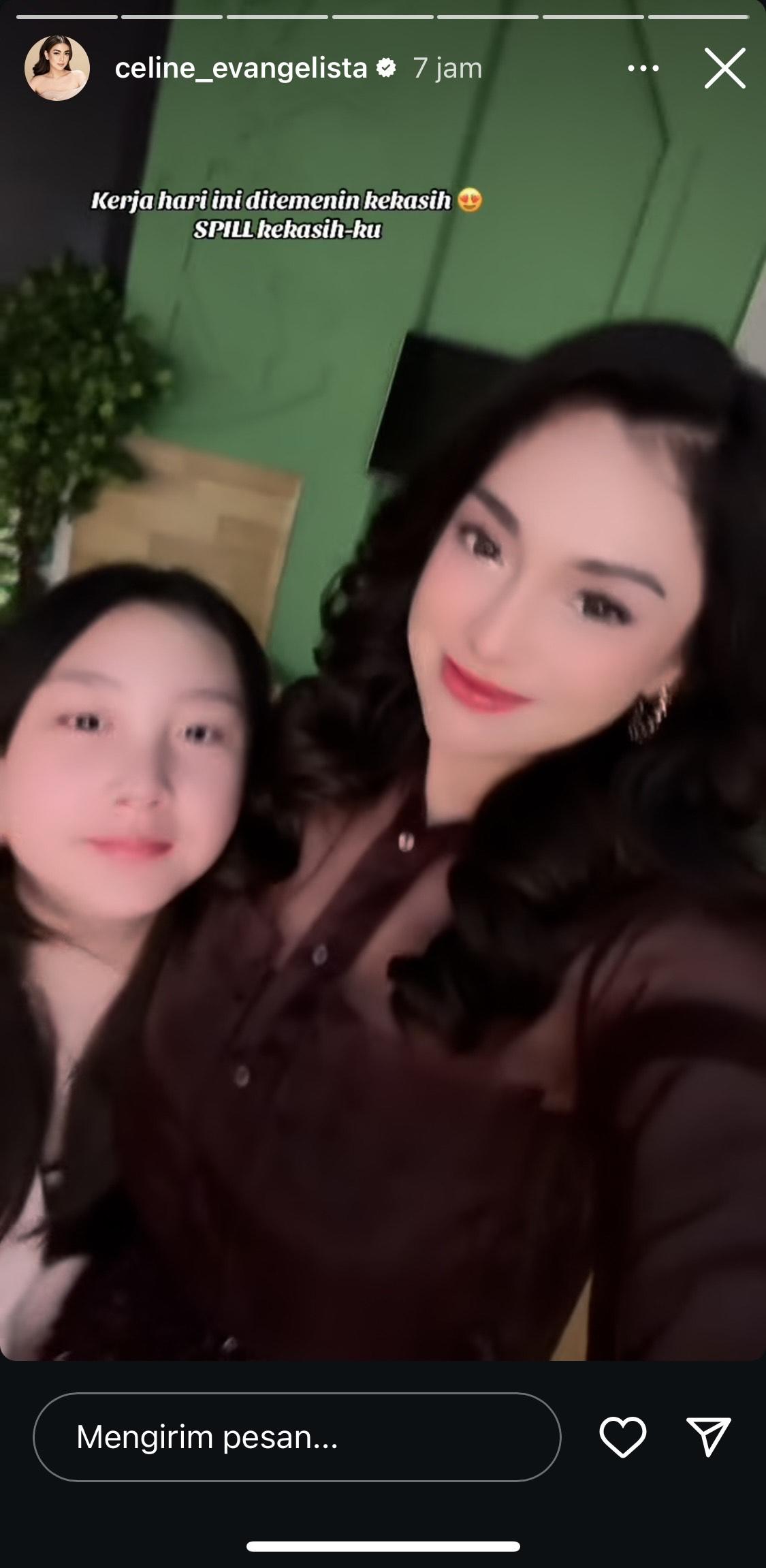 Akhirnya Celine Evangelista Pamer Sosok Kekasih Saat Temani Kerja ...