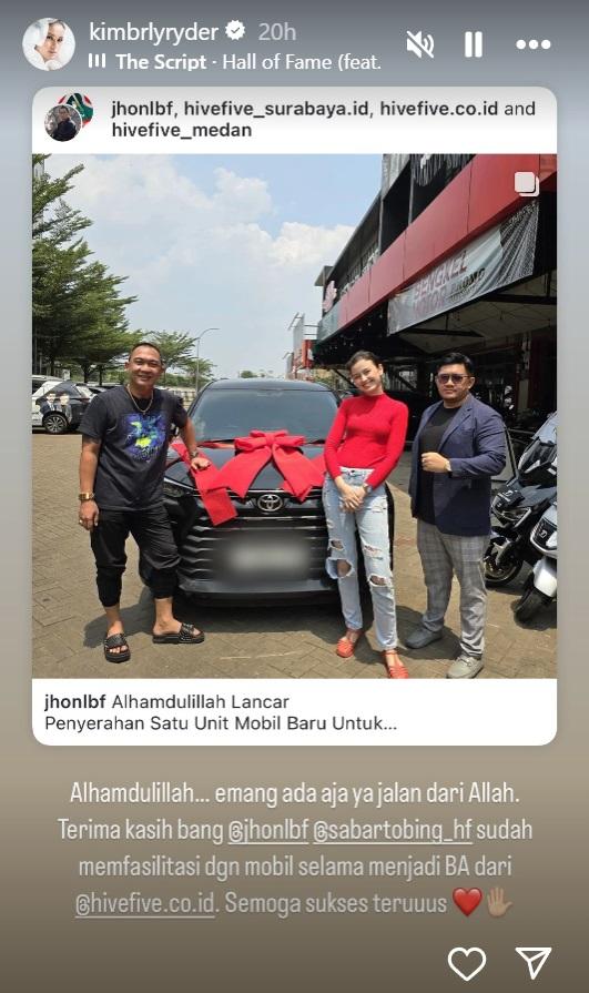 Ini Sosok Pria yang Hadiahi Kimberly Ryder Mobil Baru, Senyum Anak ...
