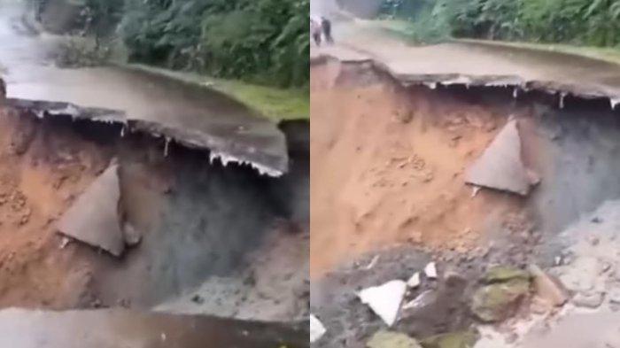 Jalur Menuju Wisata Gunung Luhur Citorek Lebak Terputus Imbas Jalan ...