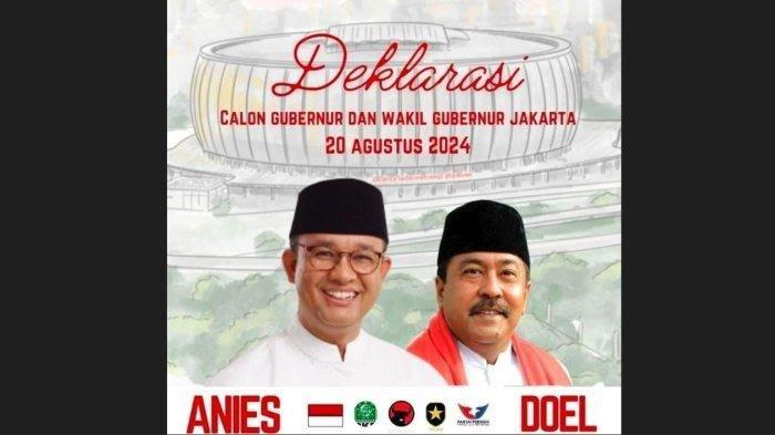 Beredar Poster Anies Baswedan dan Rano Karno Maju di Pilgub Jakarta, Ini Kata PDIP ...