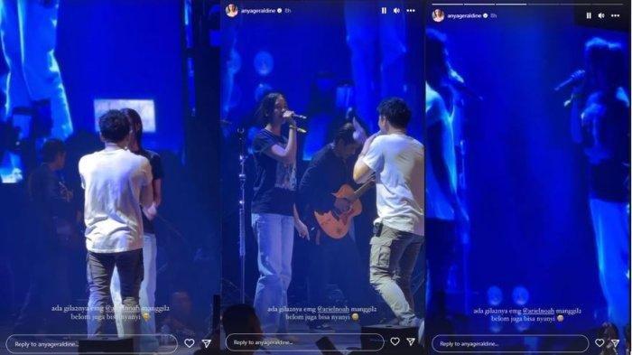Momen Anya Geraldine Salting Gara-gara Ariel NOAH, Saling Tatap saat Duet di Atas Panggung ...