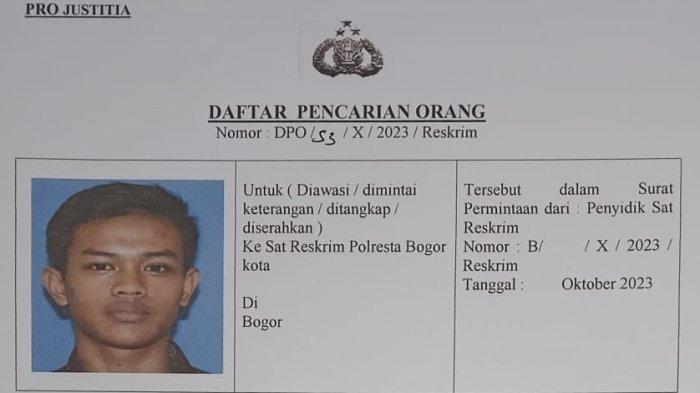 DPO Pembunuh Wanita di Bogor Diburu hingga Banten, Ini Ciri-ciri dan Tampangnya - Tribunbanten.com
