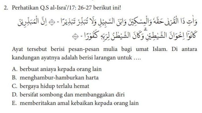 KUNCI JAWABAN PAI Kelas 10 Kurikulum Merdeka Halaman 80 Perhatikan QS ...