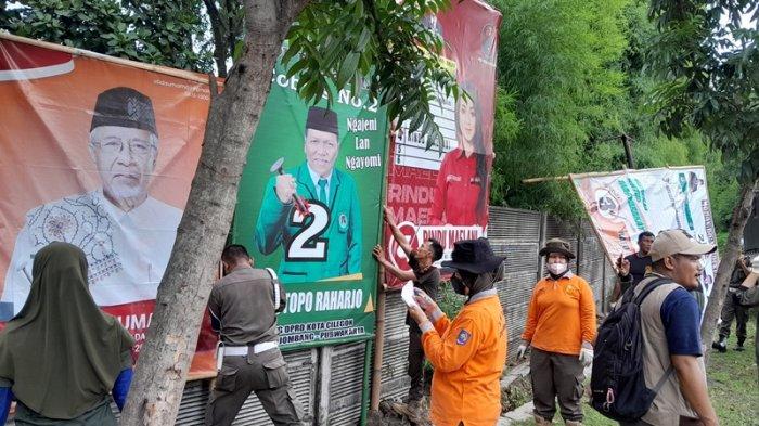Jelang Pilkada, Sejumlah Alat Peraga Kampanye di Kota Tangerang Ditertibkan - Tribunbanten.com