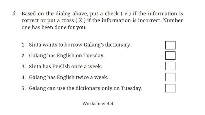 Kunci Jawaban Bahasa Inggris Kelas 7 Halaman 159, Sinta Wants to Borrow ...