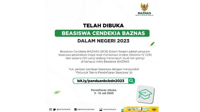 Jadwal dan Syarat Pendaftaran Beasiswa Cendikia BAZNAS Tahun 2023 dalam Negeri, Dibuka 3 Juli ...