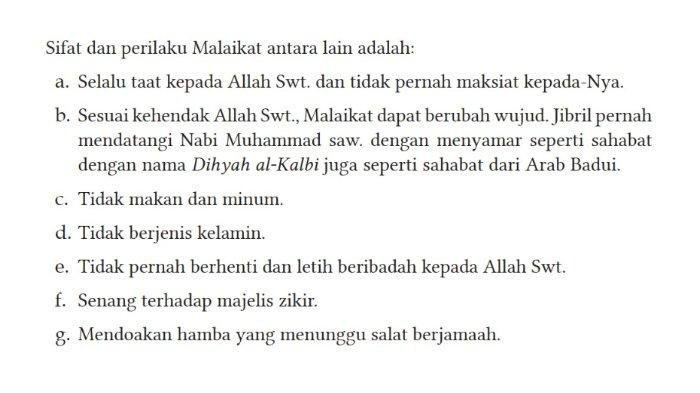 KUNCI JAWABAN PAI Kelas 7 Kurikulum Merdeka Halaman 171, Tabel ...
