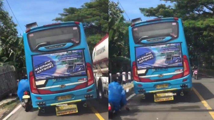 Sopir Bus Ugal-ugalan di Jalan Raya Anyer Hingga Senggol Pemotor, Terancam 3 Tahun Penjara ...