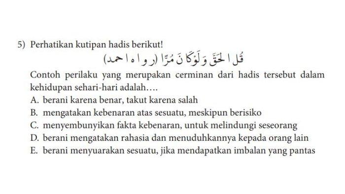 KUNCI JAWABAN PAI Kelas 10 Halaman 234 Contoh Perilaku yang Merupakan ...