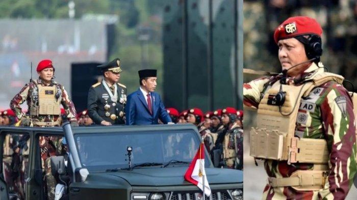 Sosok Gahar Komandan Upacara HUT TNI ke-79, Djon Afriandi, Sang Pemimpin Hantu Rimba Kopassus ...