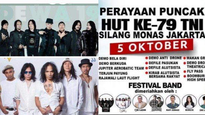 Selain Dewa 19 dan Slank, Ari Lasso - NDX AKA Bakal Meriahkan Puncak HUT TNI ke-79 di Monas ...