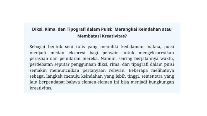 Kunci Jawaban Bahasa Indonesia Kelas 10, Mengapa Hal Tersebut Menjadi ...