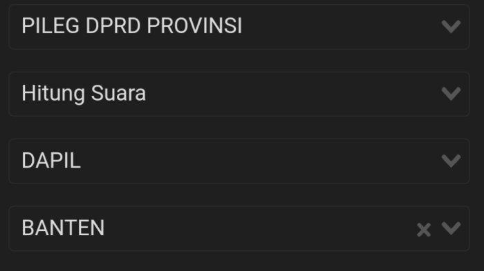 Hasil Terkini Real Count KPU untuk DPRD Banten Dapil Banten I wilayah Kota Serang - Tribunbanten.com