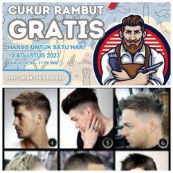 Lokasi Cukur Rambut Gratis di Kota Serang, Buruan Hanya Berlaku pada 10 ...