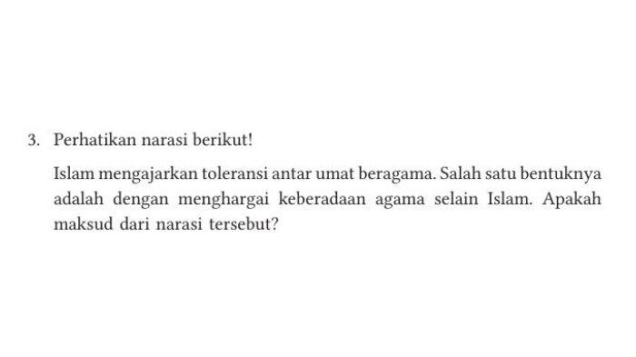 Kunci Jawaban PAI Kelas 8 Kurikulum Merdeka, Islam Mengajarkan ...