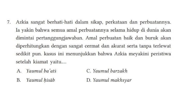 KUNCI JAWABAN PAI Kelas 9 Kurikulum Merdeka, Azkia Meyakini Peristiwa ...