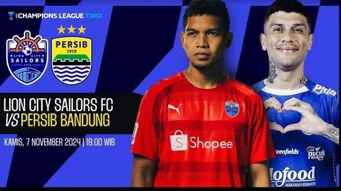 LINK Streaming dan Prediksi Lion City vs Persib Bandung, Live 19.00 WIB - Tribunbanten.com