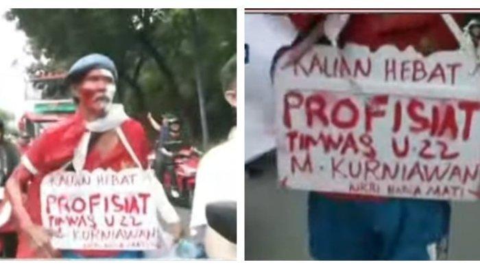 Cerita M Kurniawan, Lansia Cat Muka Merah-Putih dan Lari Kawal Bus ...