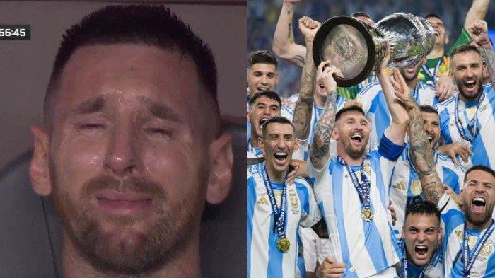 Sempat Mewek Nangis, Messi Kini Bahagia Usai Raih Trofi Copa America ...