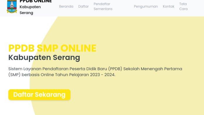 Jadwal dan Alur Pendaftaran PPDB SMP Kabupaten Serang 2023 Jalur Zonasi, Prestasi hingga ...