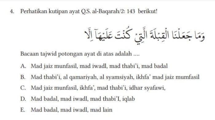 KUNCI JAWABAN PAI Kelas 12 Kurikulum Merdeka, Perhatikan Kutipan Ayat ...