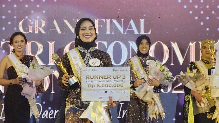 KEREN Dara Gadis Utusan Kabupaten Serang Jadi Runner Up III Putri Otonomi Indonesia 2023 ...