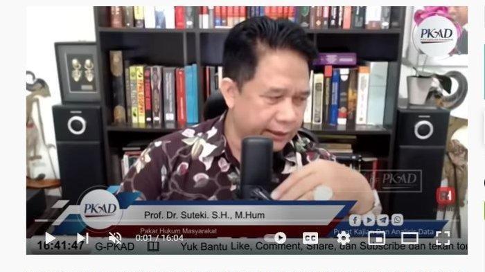 Blak-blakan, Prof Suteki Sarankan Mabes Polri Dibubarkan, Ini Alasannya - Tribunbanten.com