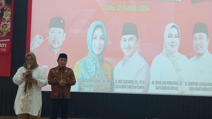 Di Hadapan Ratusan Kader Banteng, Ratu-Subadri Minta PDIP Kota Serang Solid - Tribunbanten.com