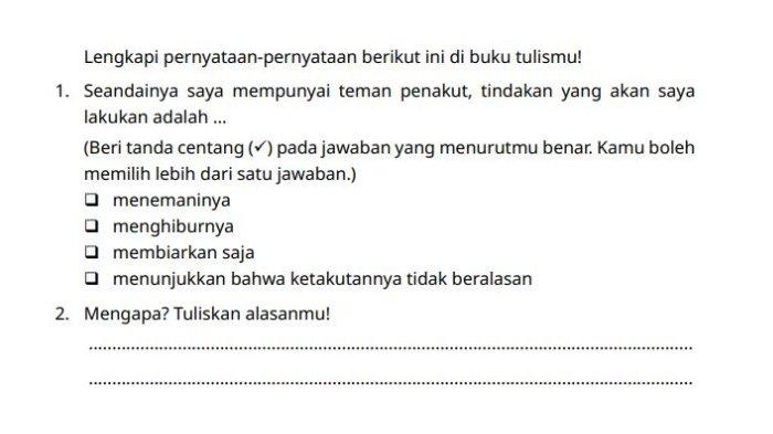Kunci Jawaban Bahasa Indonesia Lihat Sekitar Kelas 4 Edisi Revisi ...